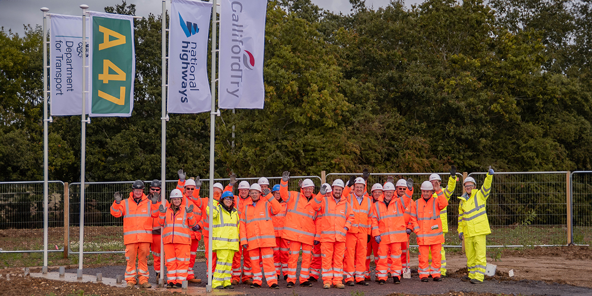 Event held to mark the start of A47 Tuddenham project | Galliford Try